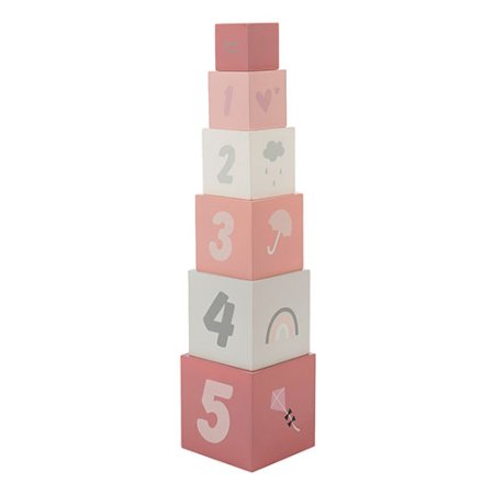 Label Label Stacking Blocks Numbers Pink|TJSKIDS.COM | TjsKids.com